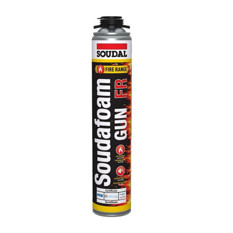 Soudal Gun Grade B1 Expanding Fire Foam 750ml - Protrade Soudal Gun Grade B1 Expanding Fire Foam 750ml - Protrade