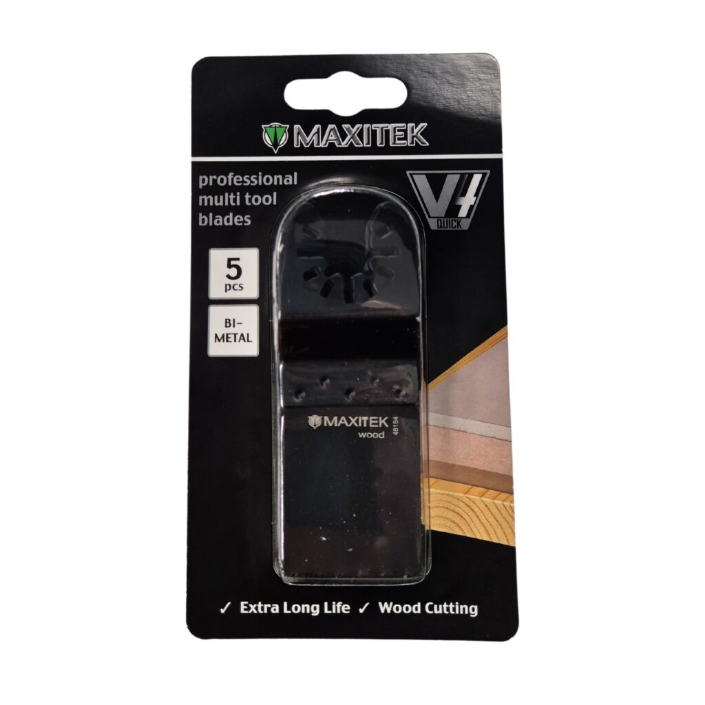 Maxitek V4 34mm Wood Cut BiMetal Multi Tool Blades - Pack 5 - Protrade